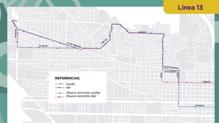Así son los nuevos recorridos de los ramales que cambian por Avenida ...