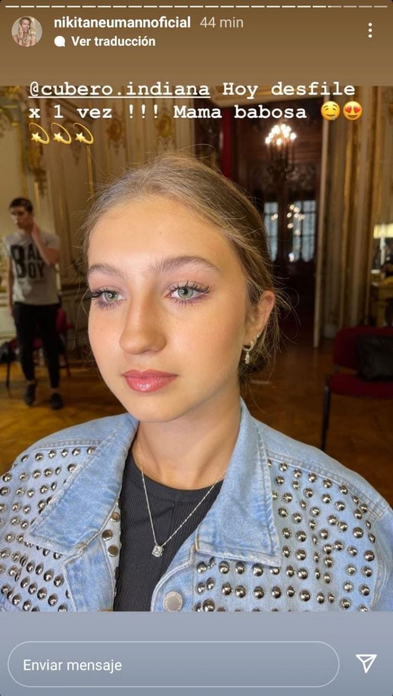 Nicole Neumann, emocionada por el debut de Indiana como modelo