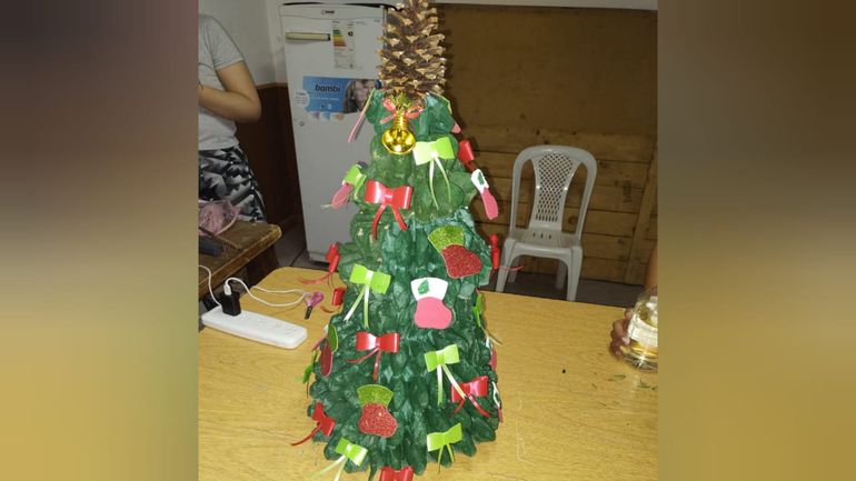 La historia detrás del pinito navideño que está en boca de todos en ...