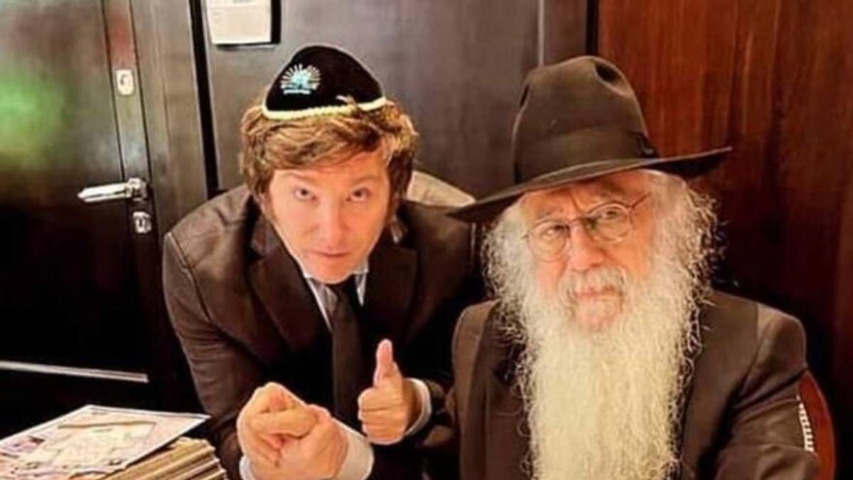 Javier Milei recibió la bendición del rabino David Pinto: Con la ayuda ...