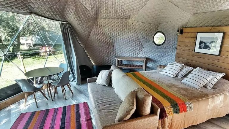 Glamping: las opciones para acampar en Neuquén con todos los lujos