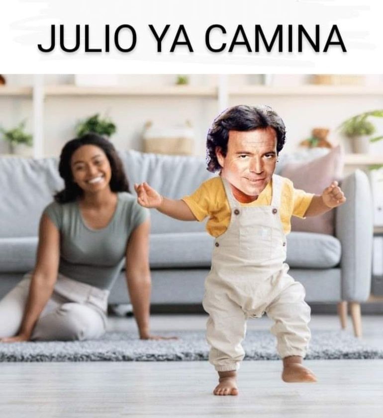 Llegó julio y los clásicos memes con Julio Iglesias como protagonista en las redes sociales