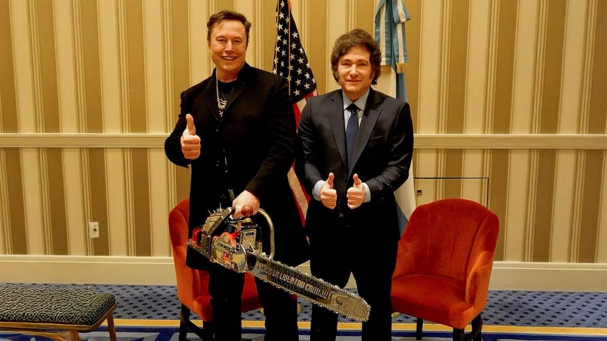 Javier Milei y Elon Musk: un encuentro de alto impacto con motosierra ...