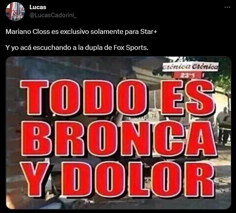 La bronca que estalló contra Mariano Closs por un relato en la Libertadores