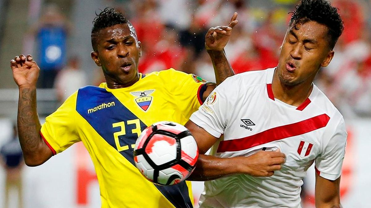 Ecuador y Perú igualaron 2 a 2 en un emocionante partido