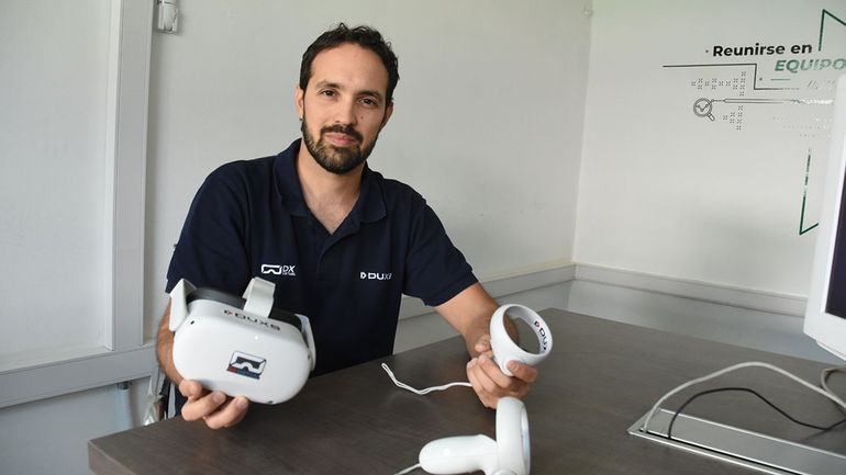 Enzo se abrió camino en Vaca Muerta con la realidad virtual