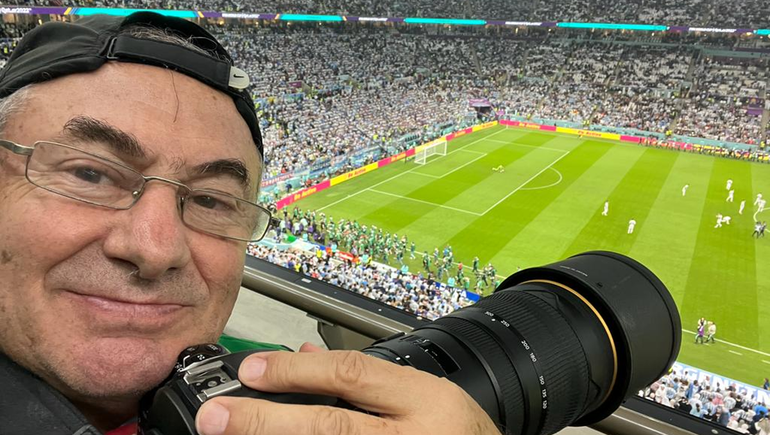 Dovio, el fotógrafo neuquino que vivirá su cuarta final mundialista