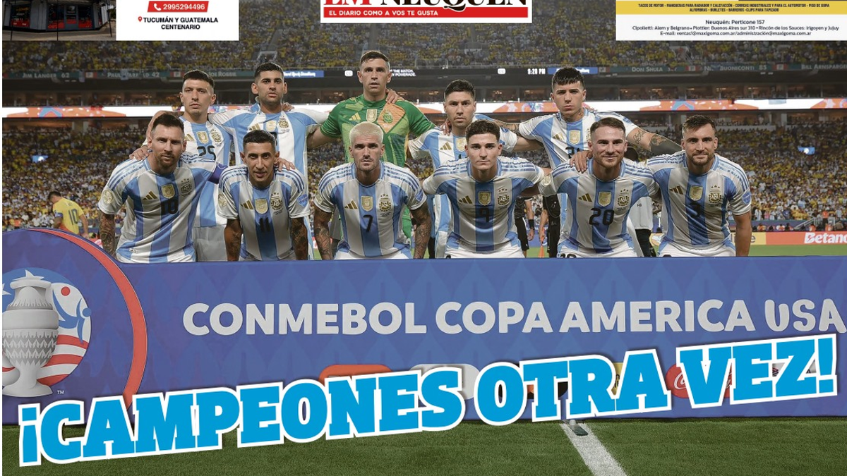 Reclamá este lunes, con el diario, el póster de Argentina bicampeón de ...