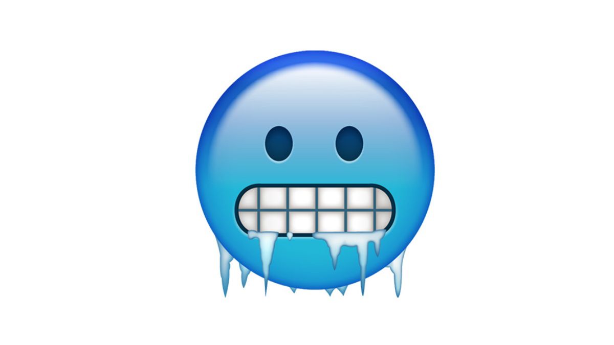 Hace mucho frío y este emoji de WhatsApp lo sabe
