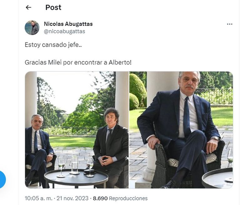 Los desopilantes memes que dejó la cumbre entre Javier Milei y Alberto ...