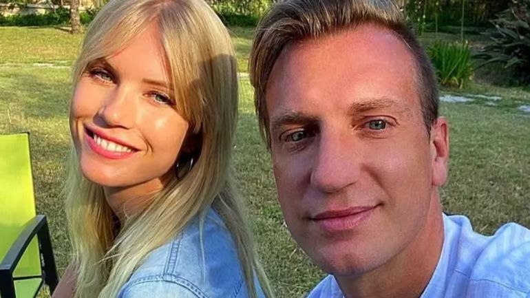 Maxi López y su esposa mostraron por primera vez la carita de su hija Elle