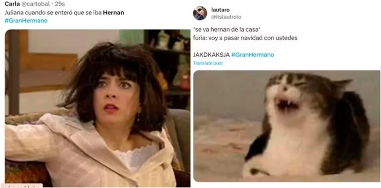 Los memes luego que Hernán sea el primer eliminado de Gran Hermano