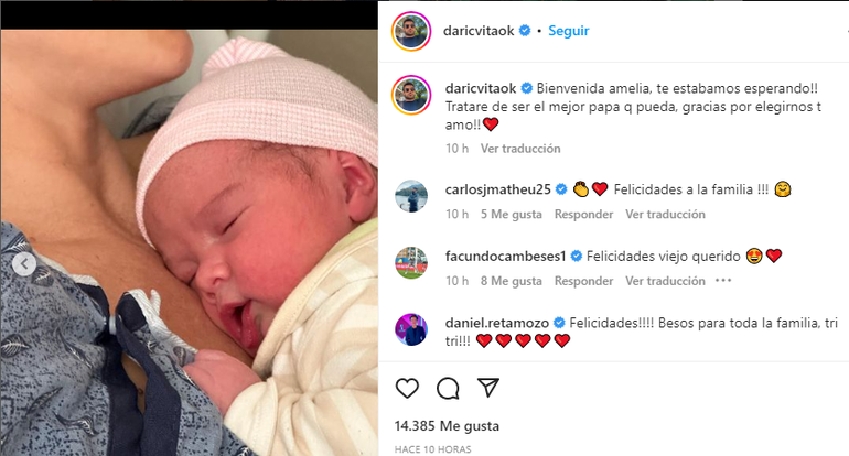 Chechu Bonelli fue mamá y mostró el video del nacimiento de su tercera hija