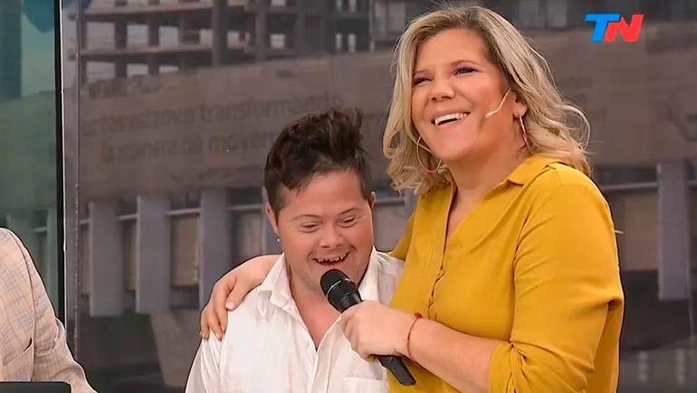 Dominique Metzger presentó a su hermano Gusa en TV: Es muy especial