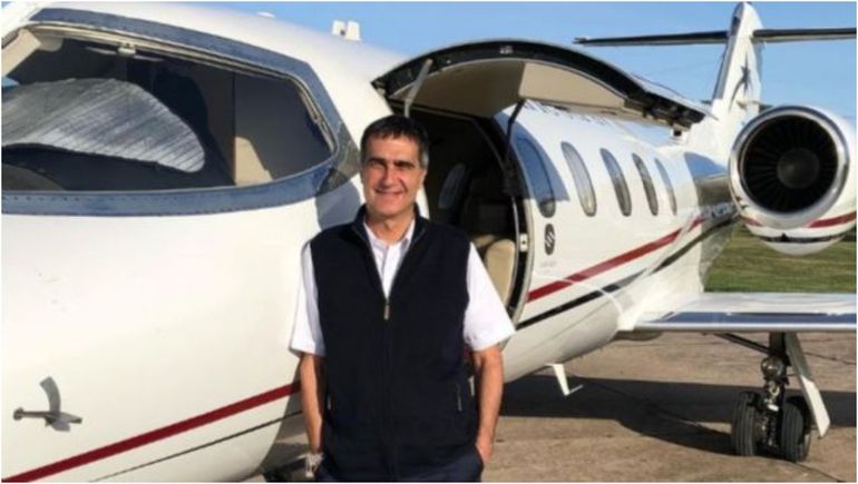 Cómo es el lujoso avión privado que vuela Antonio Laje cuando no trabaja en TV