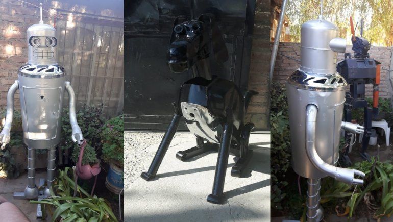 Crea robots y personajes de películas reciclando residuos metálicos