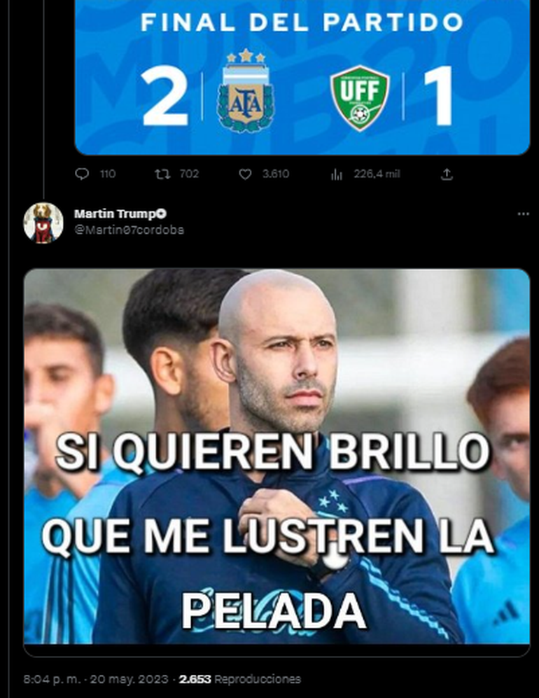 Los memes que dejó el debut de la Selección Sub-20 en el Mundial