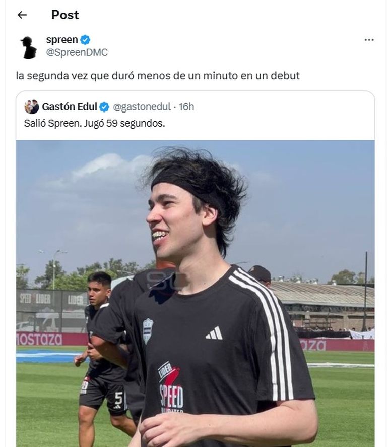 Los mejores memes del debut de Spreen en Riestra