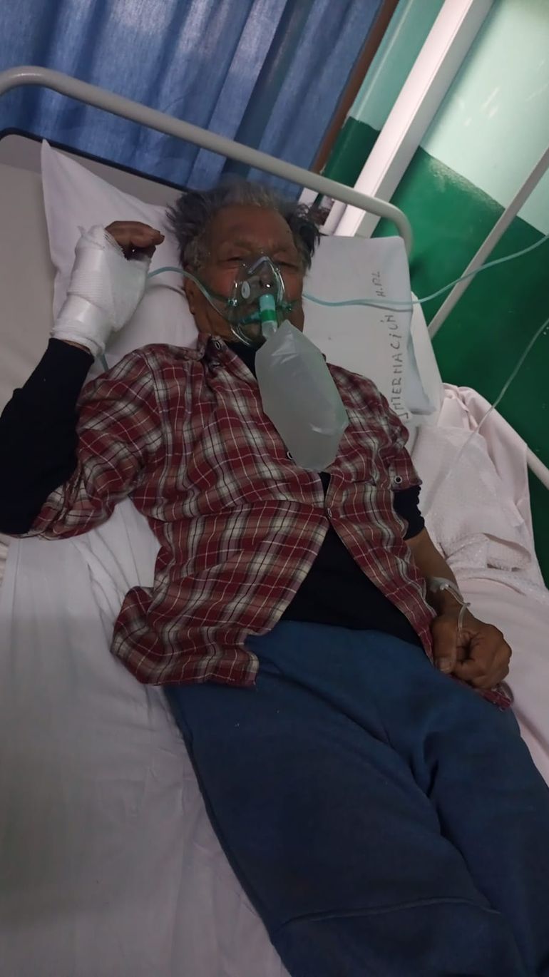 Don Asunción zafó de la muerte tras una explosión