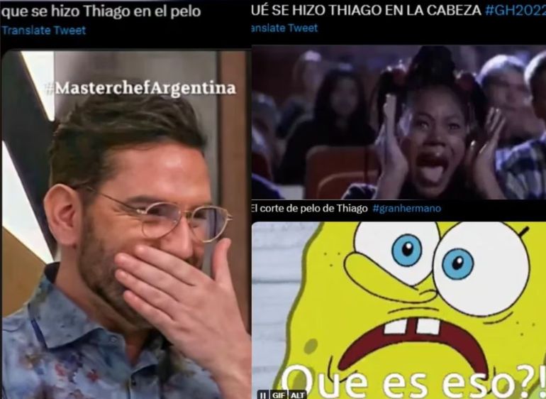 Los memes que desató el tremendo corte de pelo que se hizo Thiago de ...