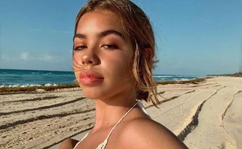 La foto más jugada de Anna Chiara, la hija de Andrea del Boca