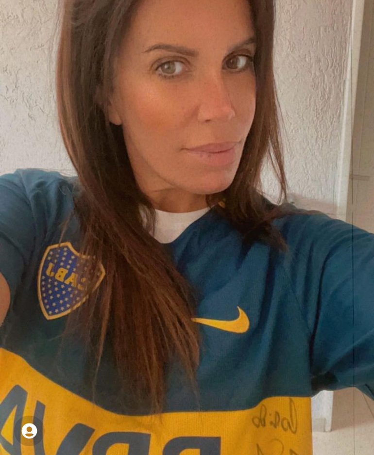 Con qué barra brava de River está de novia Samanta Farjat