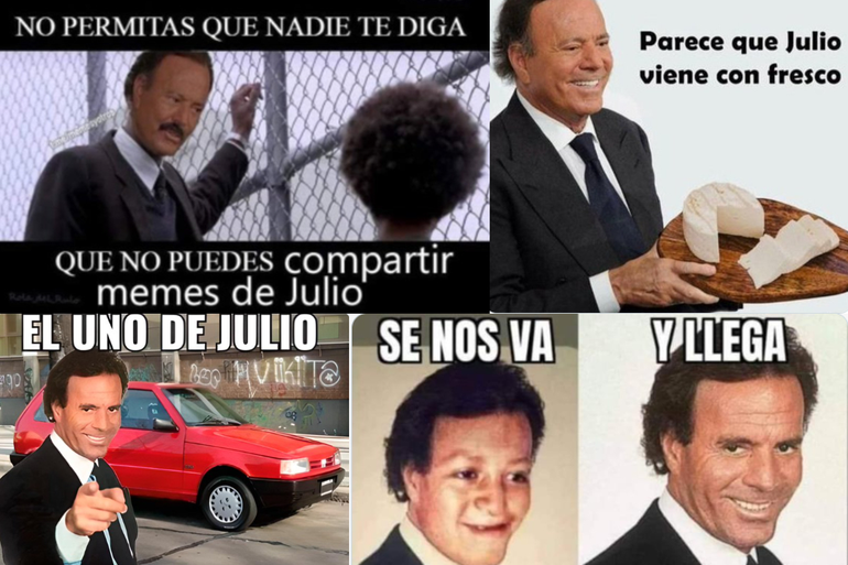 ¿Qué opina Julio Iglesias sobre el furor de sus memes? ¡Enterate!