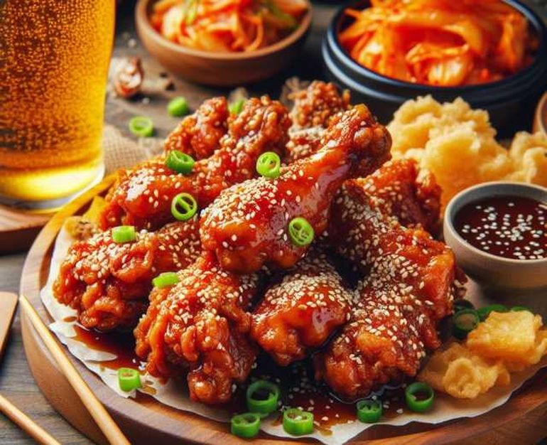Receta de pollo frito estilo coreano: un bocado crujiente que conquistó el mundo