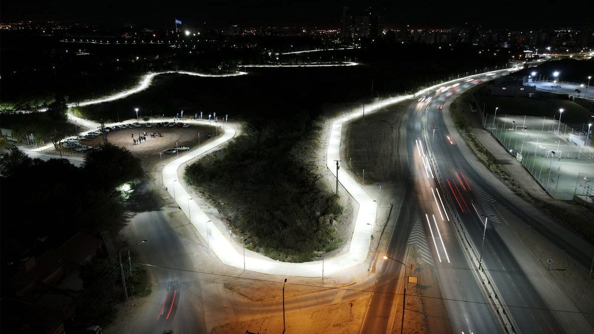 Así quedó el nuevo tramo de la bicisenda en Parque Norte