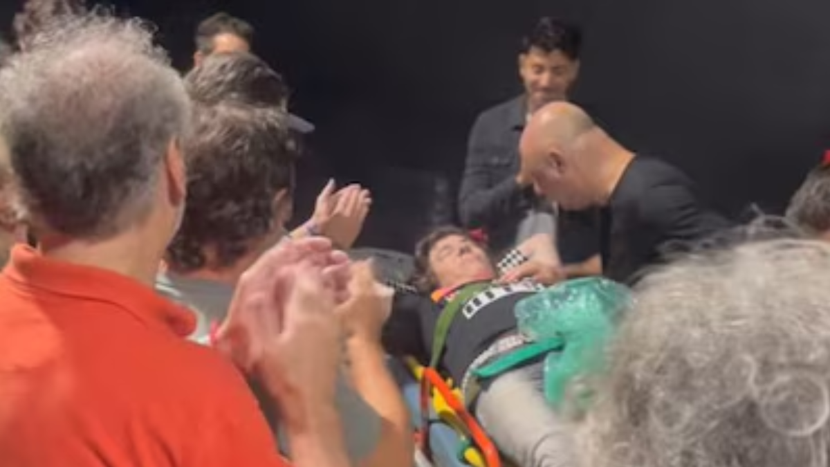 Maxi Trusso se tiró al público, nadie lo agarró y está internado: cómo ...