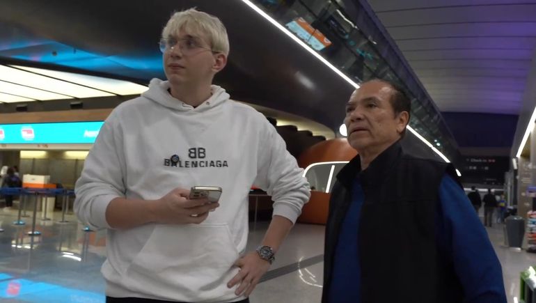 Brunenger, el streamer que ayudó a dos neuquinos en Ezeiza