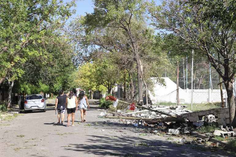 En 9 fotos, el día después del temporal en Cipolletti