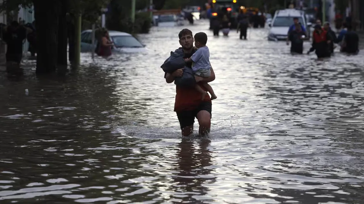 Las impactantes imágenes que muestran la magnitud de la inundación en ...