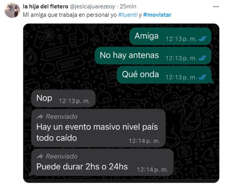 Se cayó Movistar en todo el país: qué pasó (y los memes)