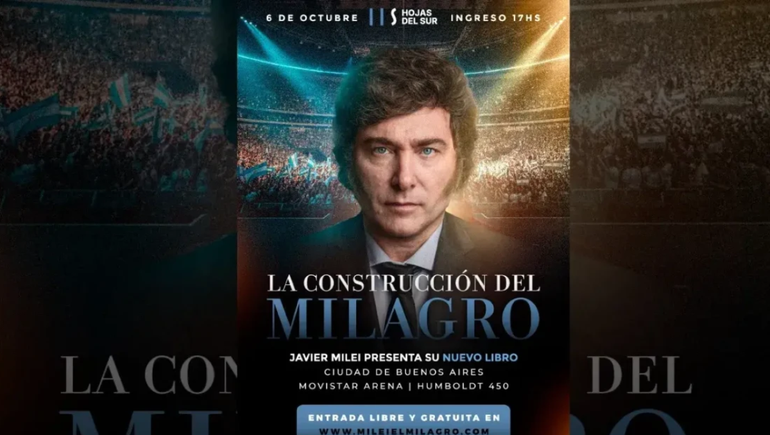 EN VIVO | Javier Milei presenta su nuevo libro La construcción del milagro
