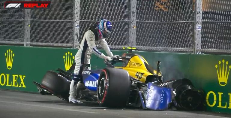 Qué pidió el jefe de Williams tras el choque de Colapinto en Las Vegas