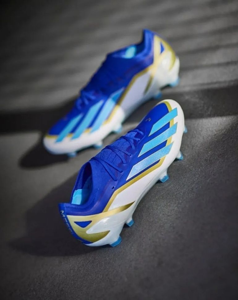 Lionel Messi presentó sus nuevos botines inspirados en la Argentina