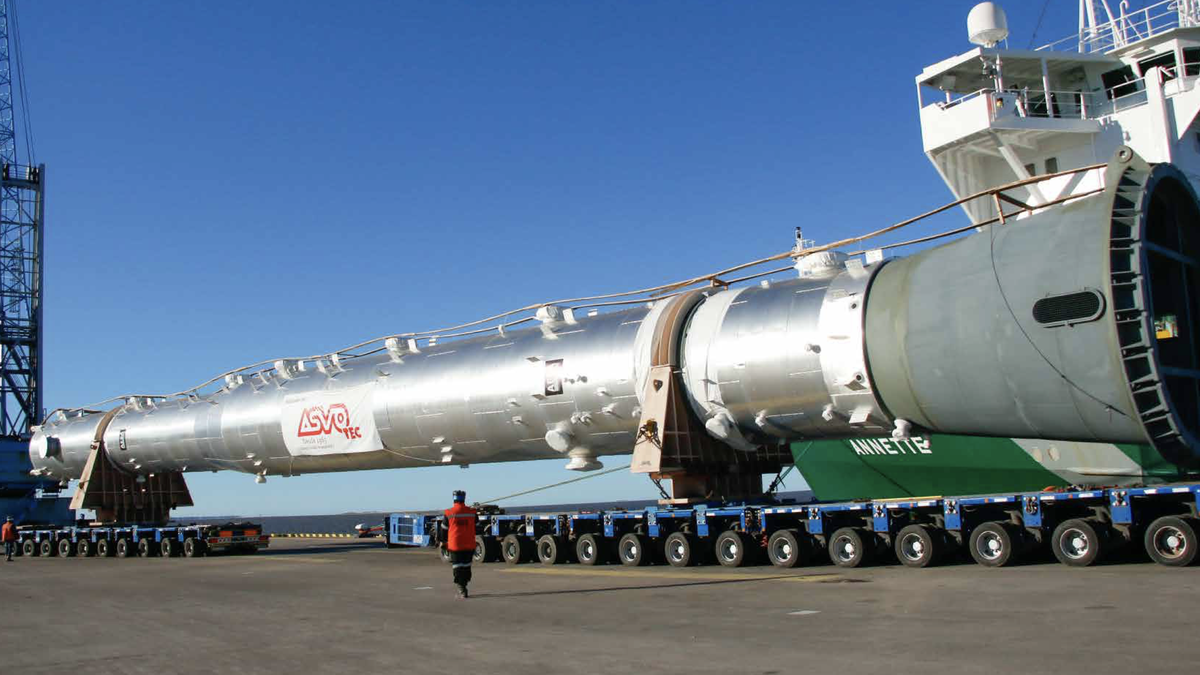 Compañía Mega recibió un nuevo equipo para fraccionar gas de Vaca Muerta