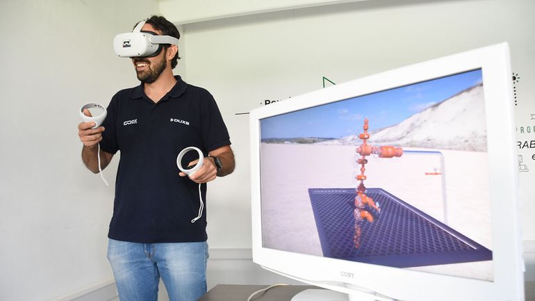 Enzo se abrió camino en Vaca Muerta con la realidad virtual
