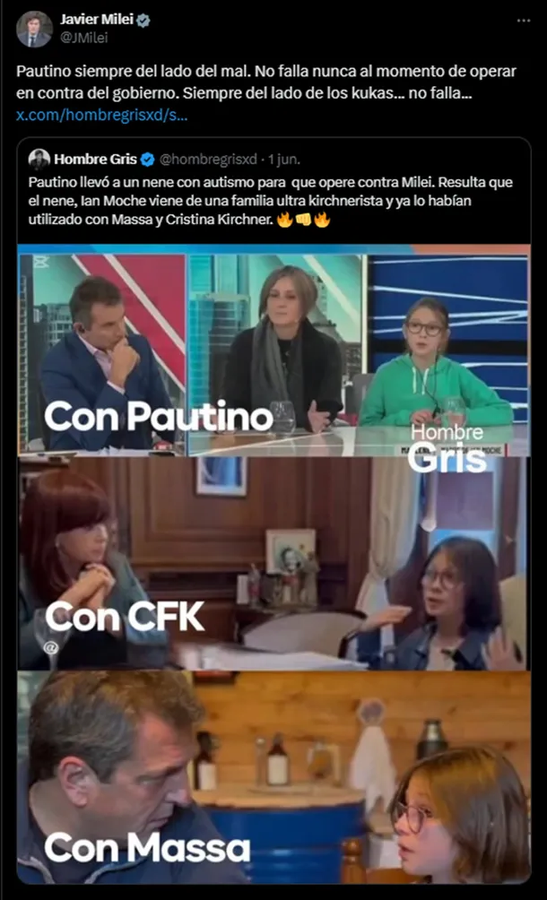 La familia de Ian Moche denunció a Javier Milei tras su fuerte ataque ...