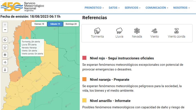 El tiempo en Cipolletti: ¿la lluvia vuelve con nieve?