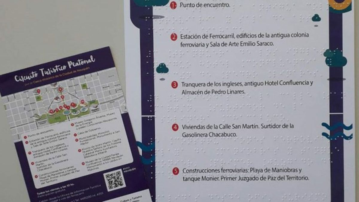 La inclusión llegó a la ETON y el Parque Central: incorporan folletos ...