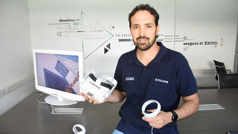 Enzo se abrió camino en Vaca Muerta con la realidad virtual