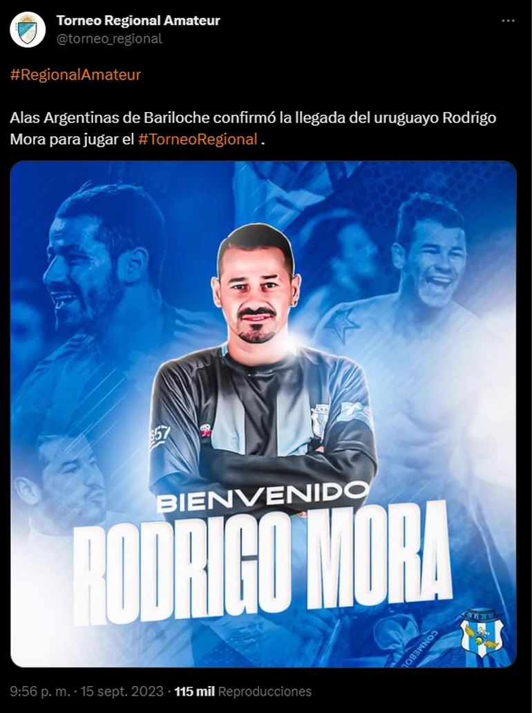 En qué equipo volverá a jugar al fútbol Rodrigo Mora tras retirarse de ...