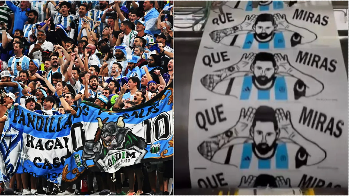 El impresionante cotillón que prepararon los hinchas argentinos para la ...
