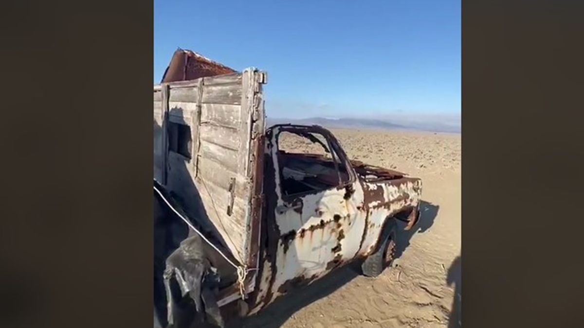 Capturó un camión fantasma en Chile y lo subió a TikTok