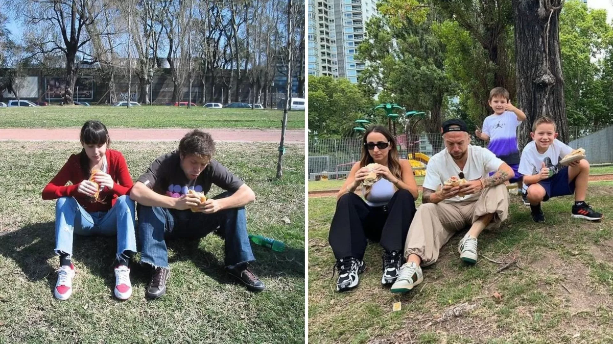 La tierna recreación del Papu y su novia a pura bondiola que es viral