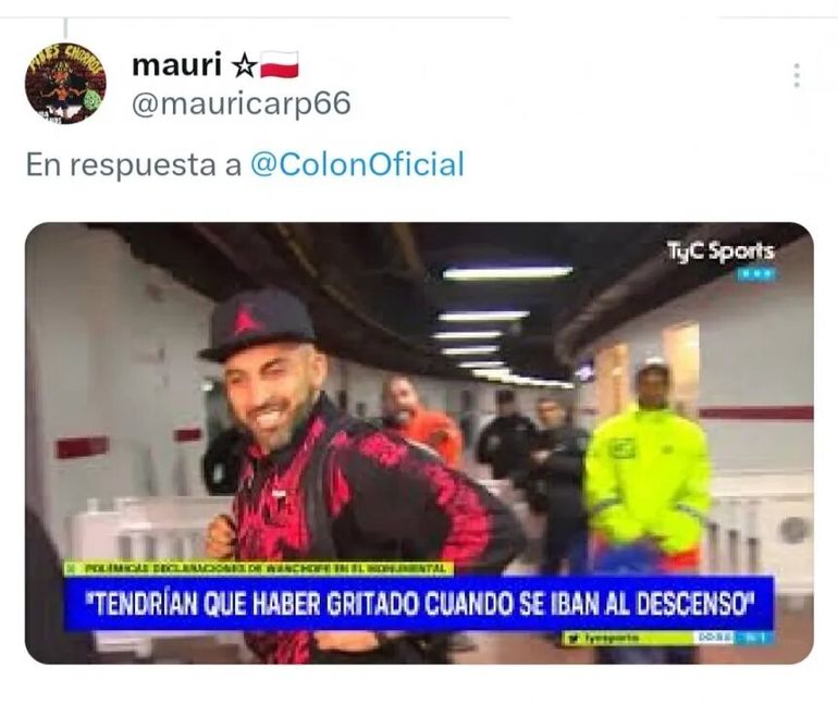 Apuntaron a Wanchope Ábila: los mejores memes tras el descenso de Colón