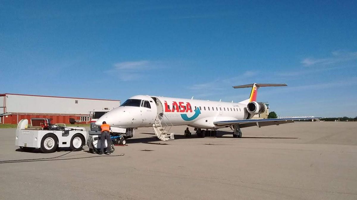 El primer avión de LASA llegará a Neuquén la semana que viene