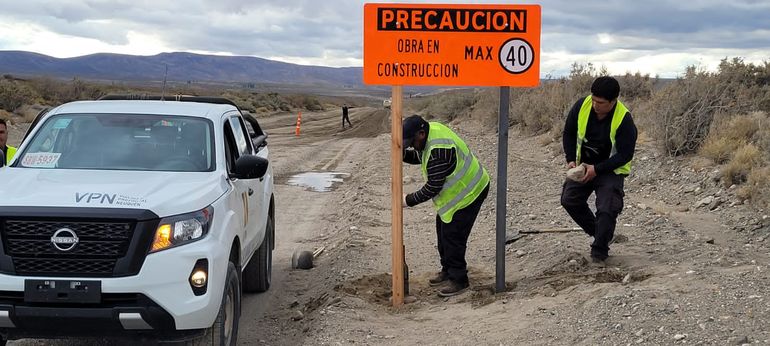 Trabajos de reparación en una ruta estratégica que une el centro con el ...